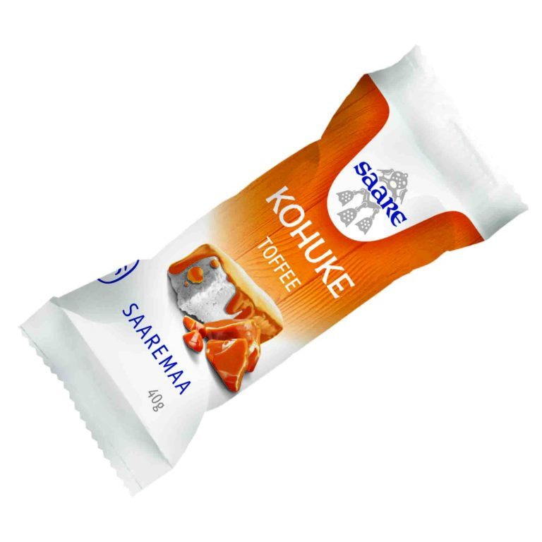 Saare kohuke toffee täidisega ja toffee glasuuriga 40g – Saare Delifood